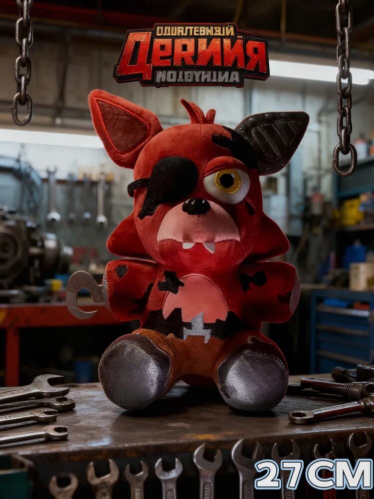 Плюшевая игрушка Foxy из Five Nights at Freddy's Fnaf Security Breach, 27 см