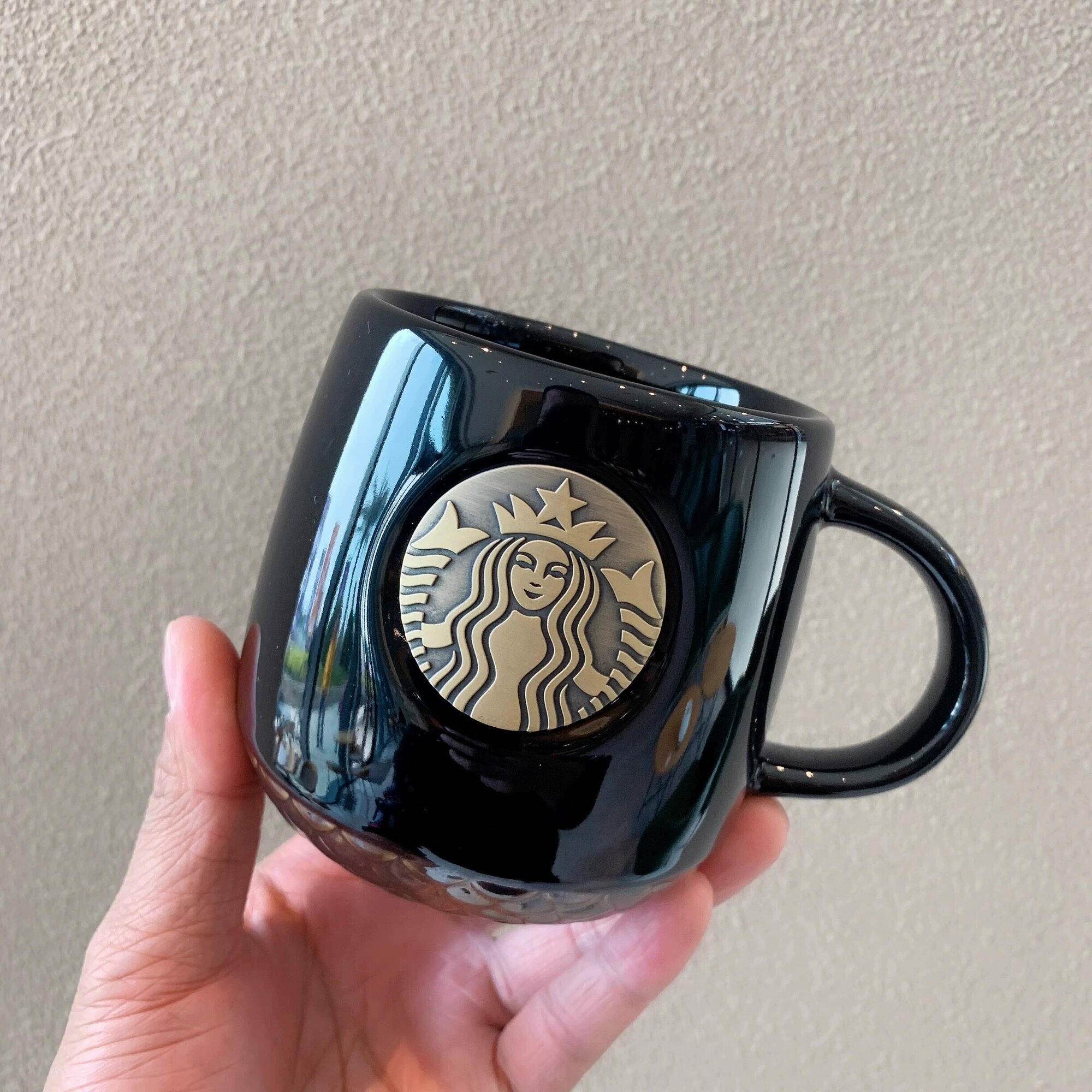 Черная кофейная чашка Starbucks, керамическая, 414 мл, в подарочной упаковке