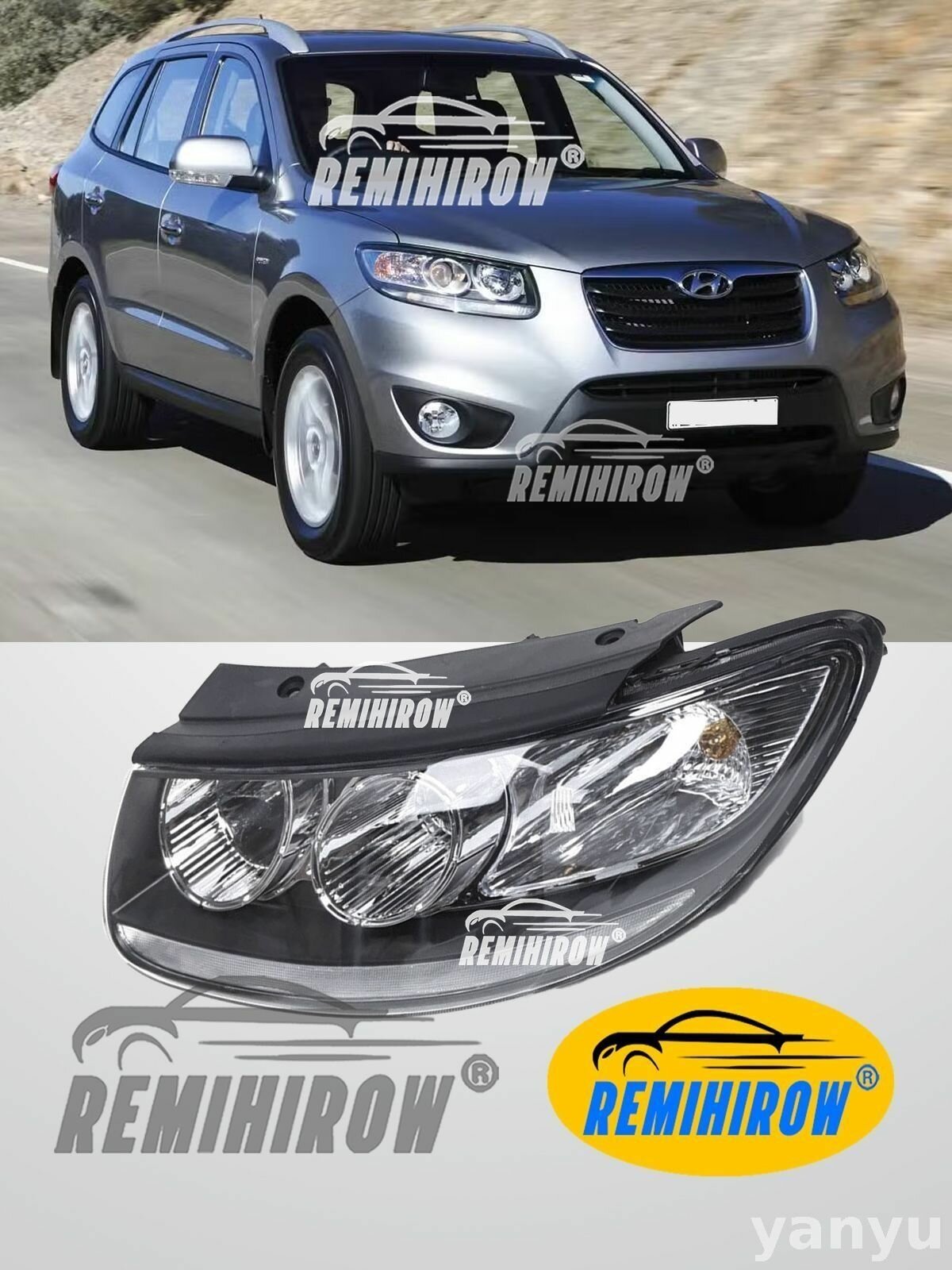 Автомобильные фары Hyundai Santa Fe 2 , Оригинал L