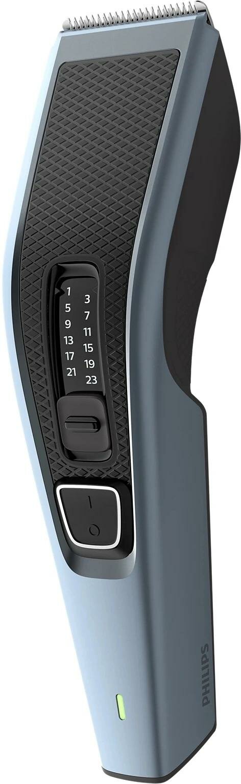 Машинка для стрижки Philips синяя, черная, насадок в комплекте 2 шт (HC3530/15)