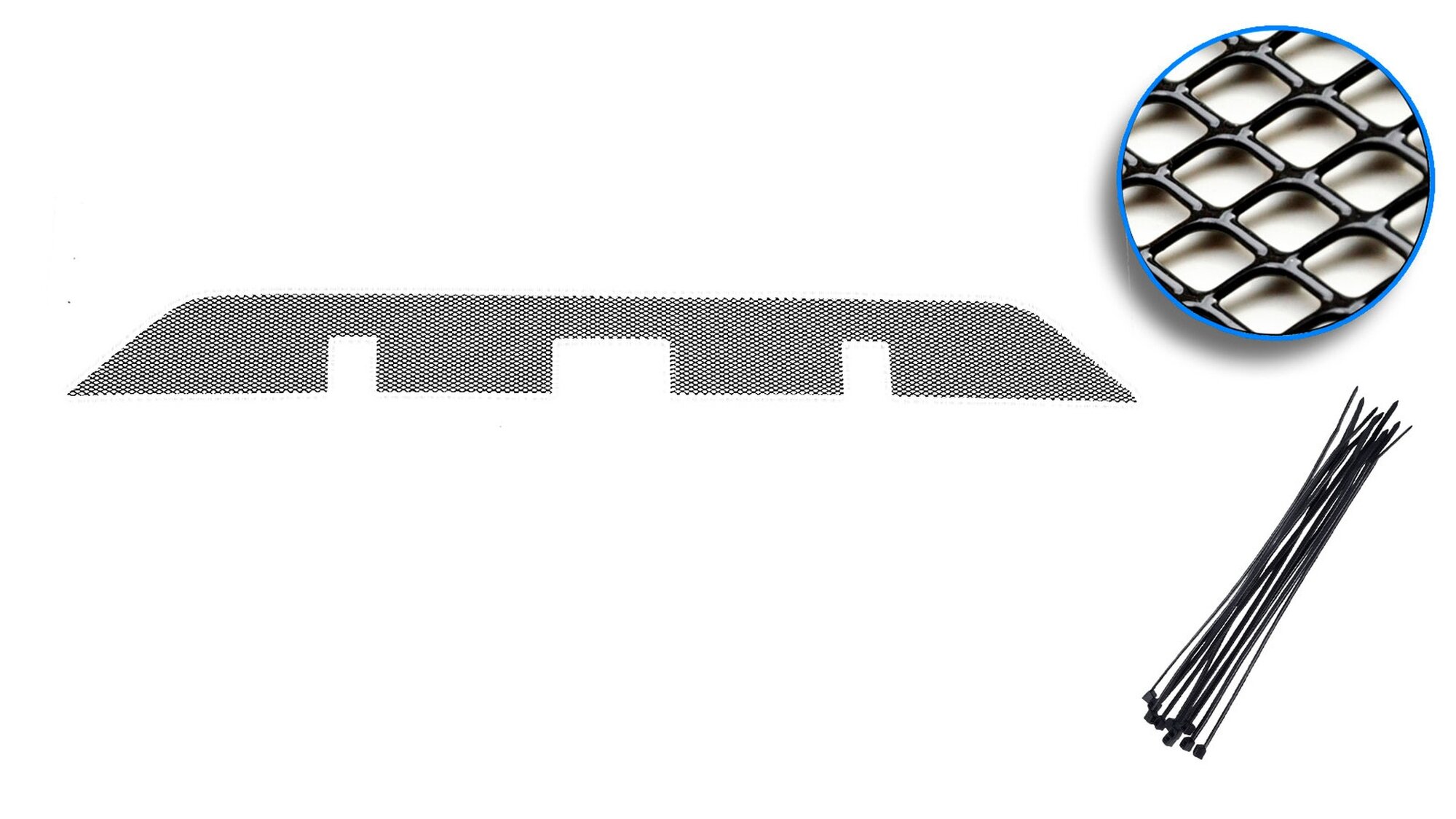 Защитная сетка радиатора для VOLKSWAGEN TERAMONT 2016-2020 (I), низ, 1шт, под камеру и парктроники