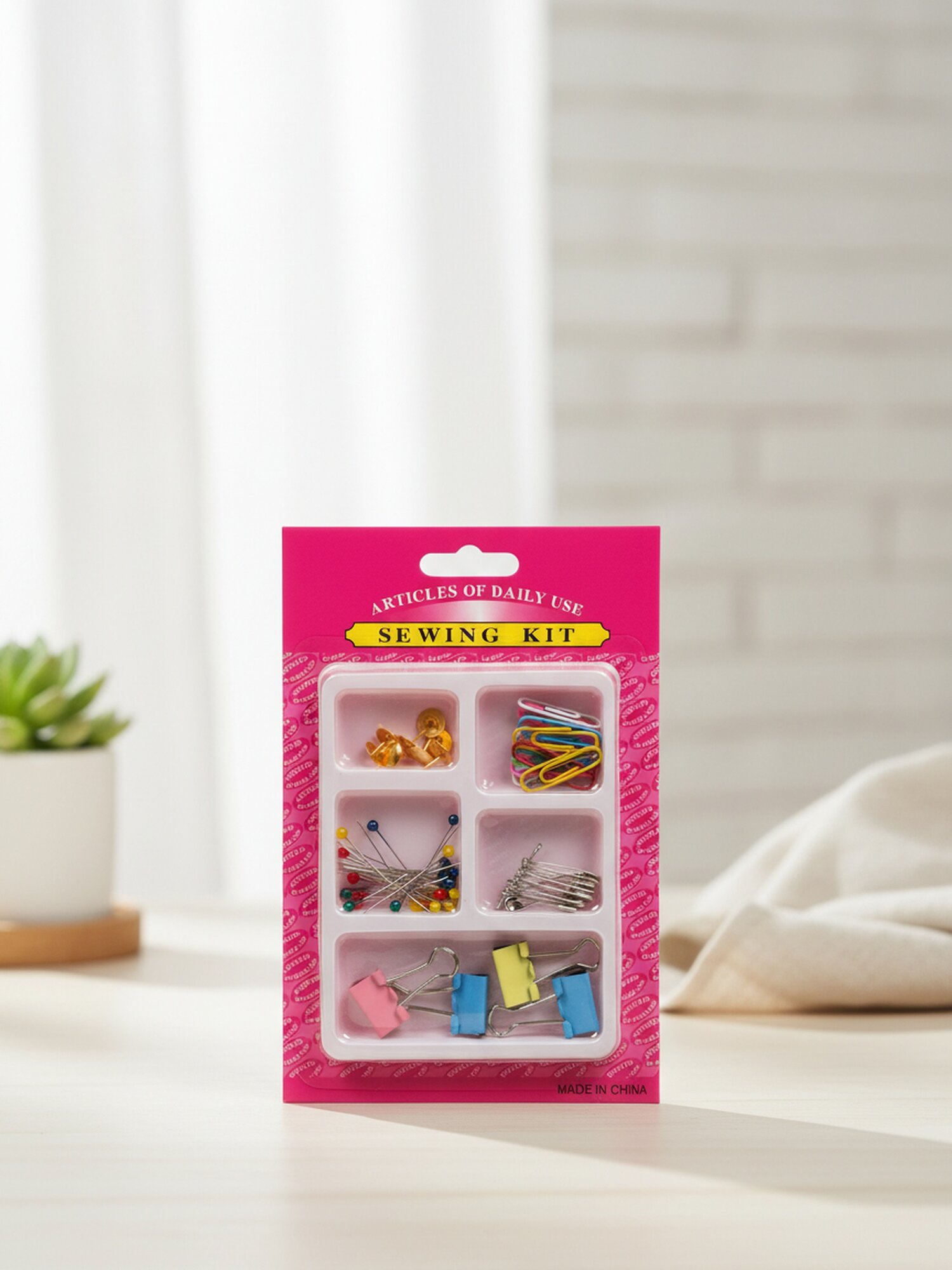 Швейный набор для рукоделия 62 предмета Y4-11588, универсальный комплект аксессуаров, портновские иголки и булавки