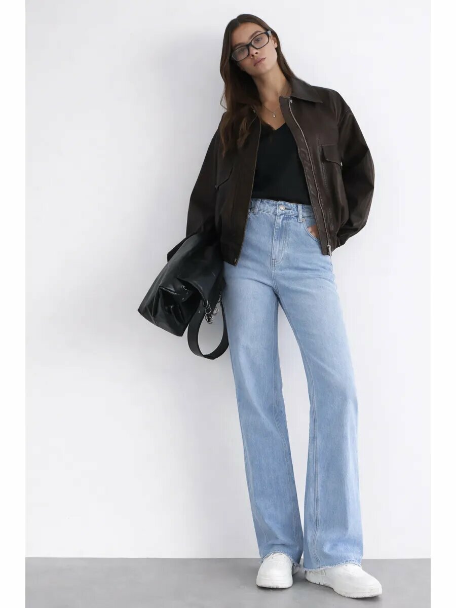 Джинсы широкие для женщин 