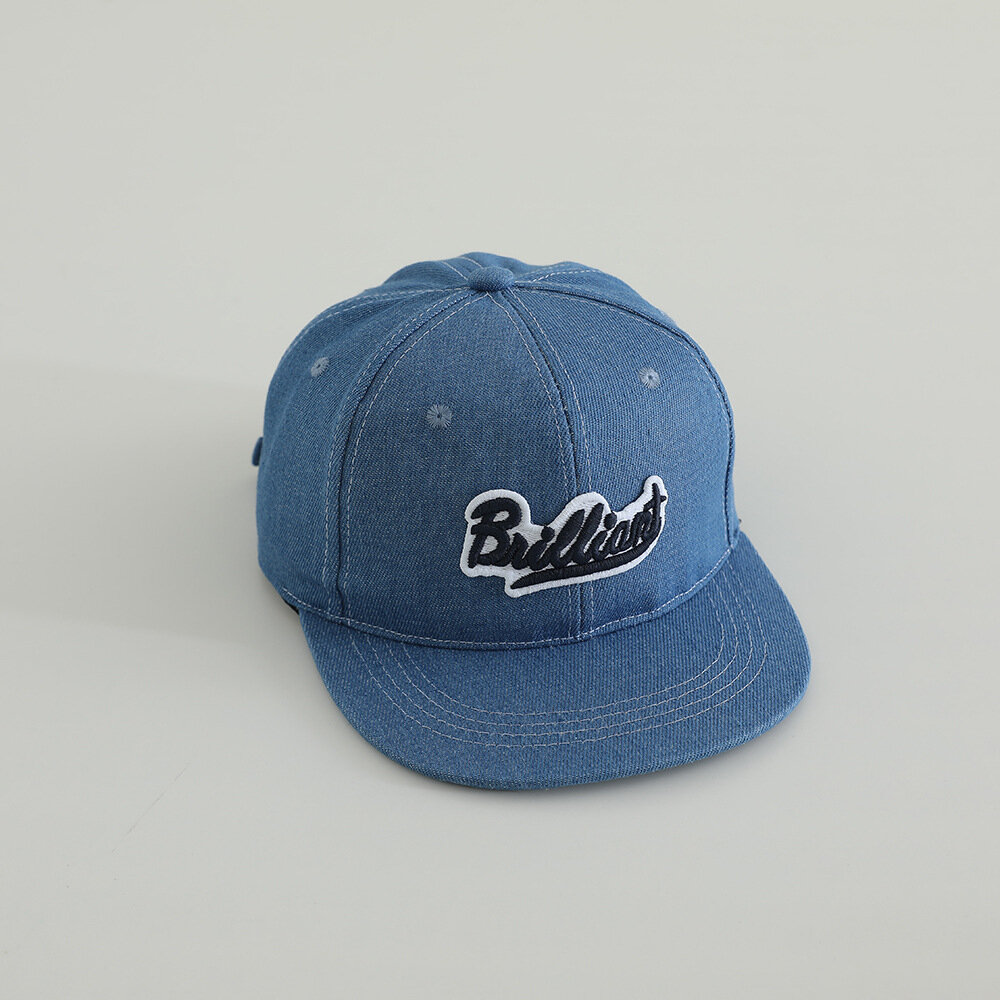 DIY Кепка Детская Деним Хип-хоп Уличный Танец Хлопок