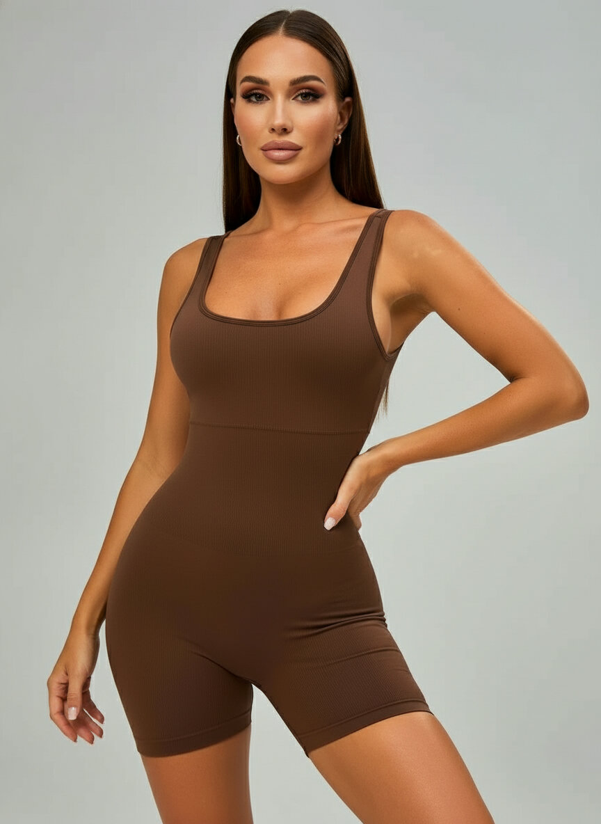 Комбинезон спортивный пушап для фитнеса, зала и танцев