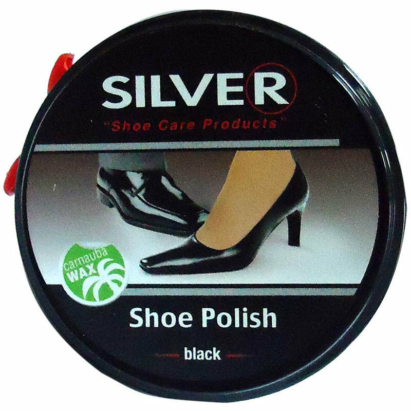 Крем для обуви Silver Premium в банке 50 мл, черная