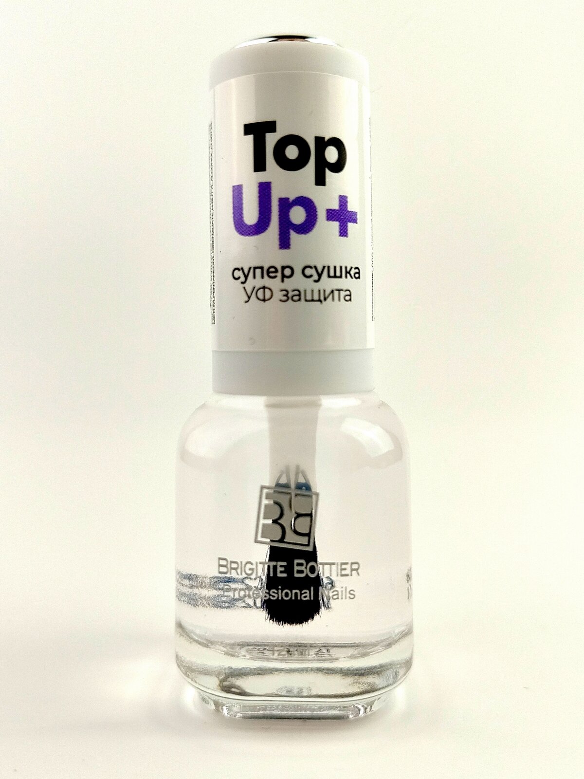 Средство для ногтей Brigitte Bottier Top Up+, супер сушка, УФ защита, 12мл