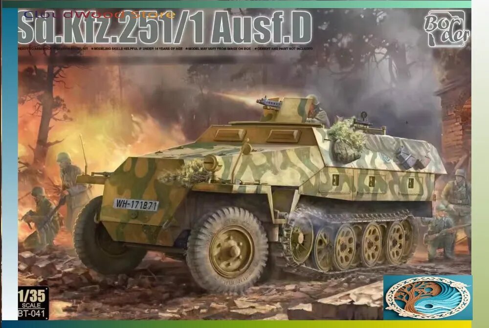 Border BT-041 1/35 Scale Sd. Kfz.251/1 Ausf.D Набор пластиковых моделей