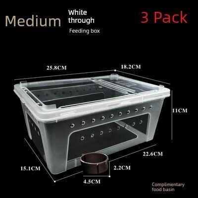 Высокопрозрачный террариум для рептилий (геконов, ящериц, рогатых лягушек), дышащий контейнер для разведения пауков и