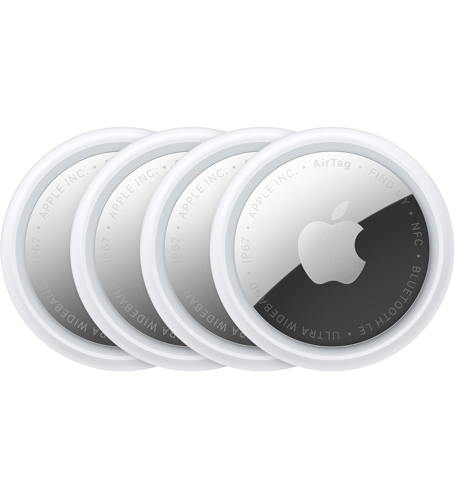 Трекер Apple AirTag 2nd Gen (4шт в комплекте, MFEA4ZM/A) Белый | White