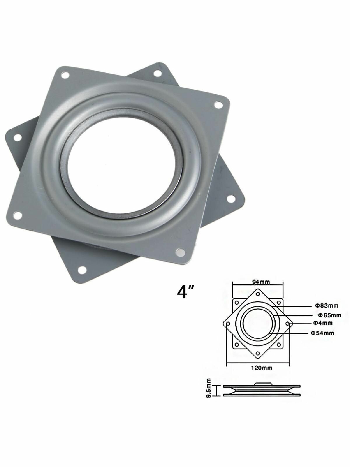 Вращение на 360 Подшипник, опорная поворотная пластина, 4 дюймов