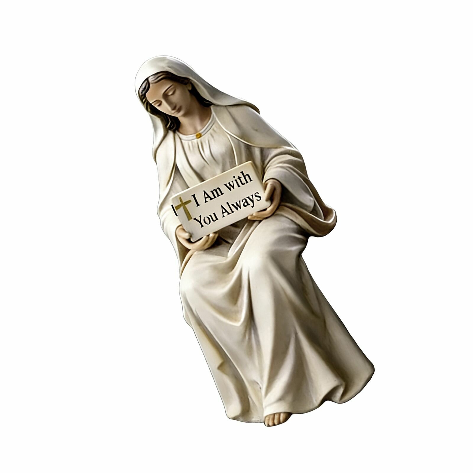 Резиновые фигурки для рабочего стола сидящие Мария/Иисус статуэтка-украшение в подарок