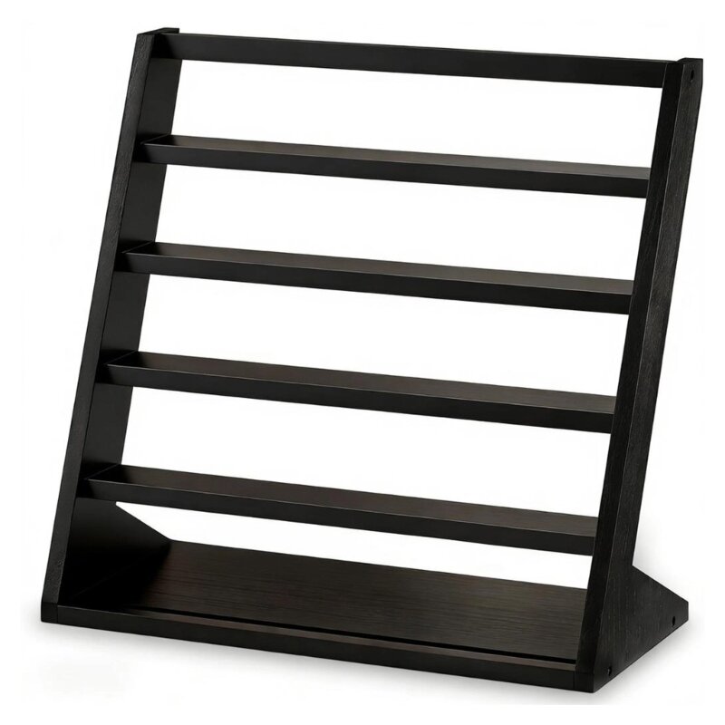 Деревянная Подставка Для Демонстрации Карточек 5 Ступенчатая Стойка Для Коллекционной Торговли Спортивными Картами С 25 Позициями Для Хранения На Рабочем Столе