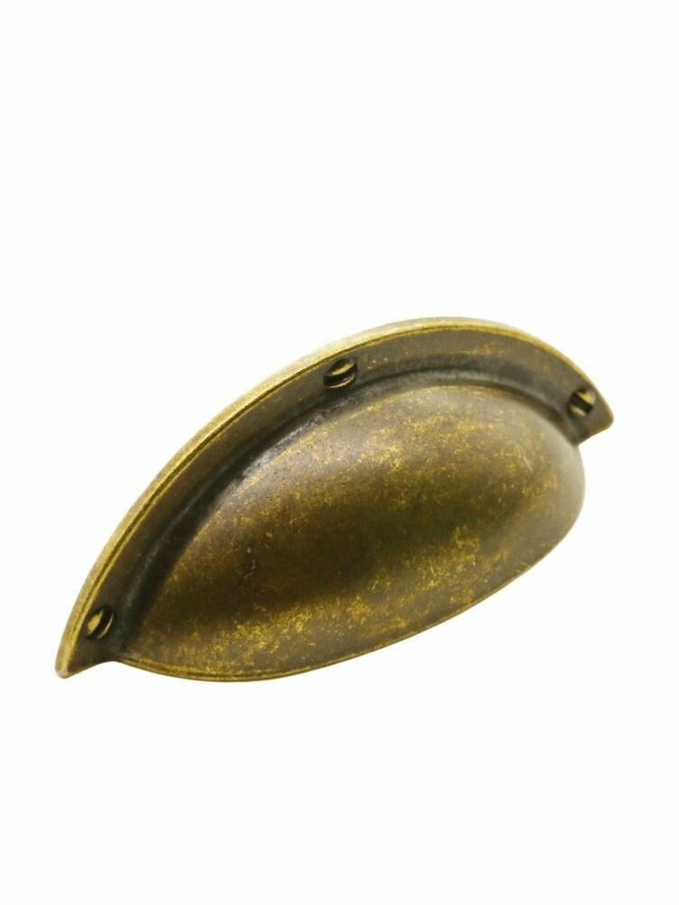 Ручка-ракушка 1247 AB 64 мм, античная бронза