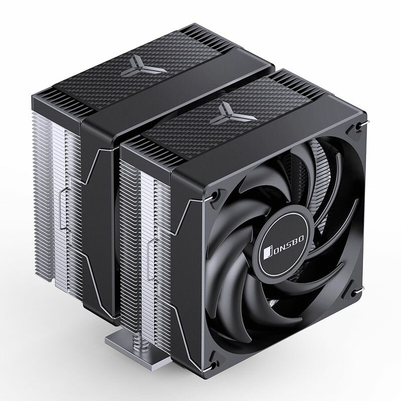Кулер для процессора JONSBO CR-3000E LGA1700/1200/115X/AM5/AM4 (TDP 260W, PWM, 2 x 120mm Black Fan, 6 тепловых трубок, 4-pin)