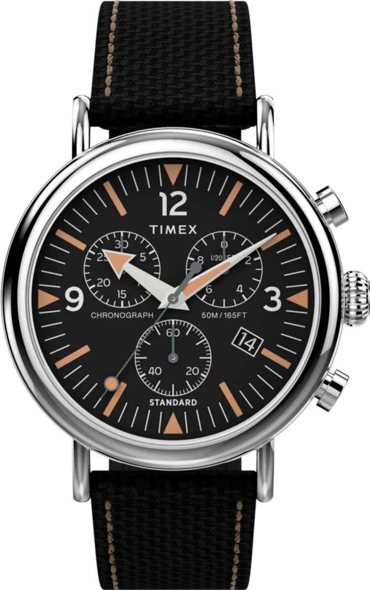 Наручные часы TIMEX, серебряный, черный — фото 1