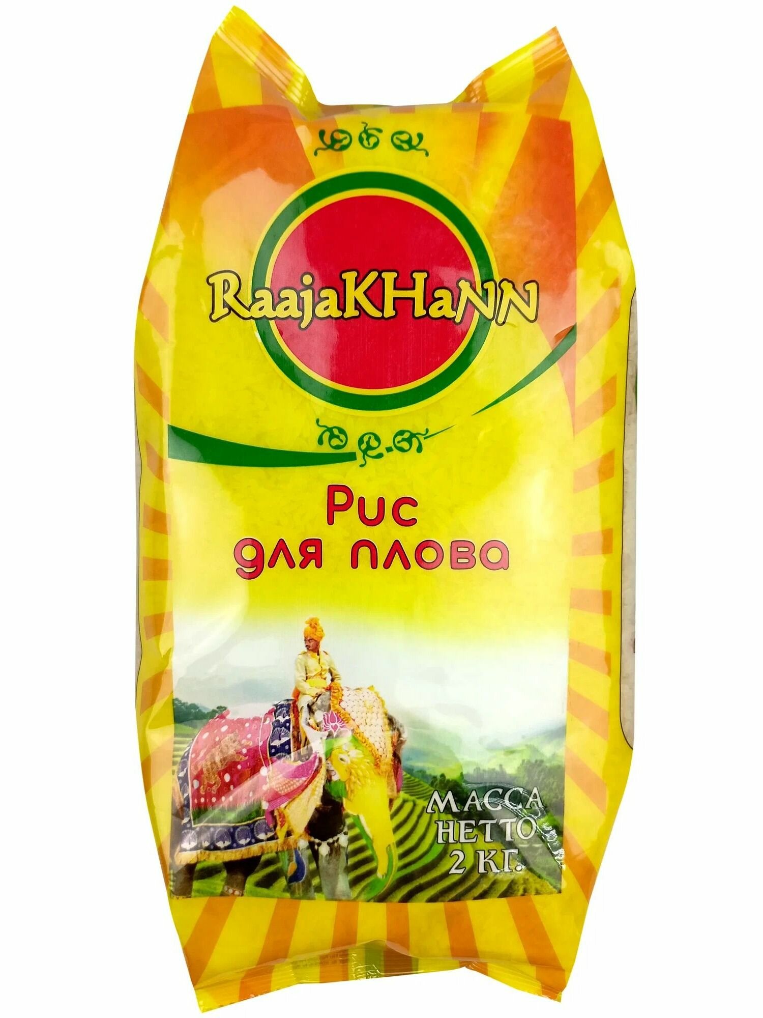 Рис индийский длиннозерный для плова 2кг RaajaKHaNN