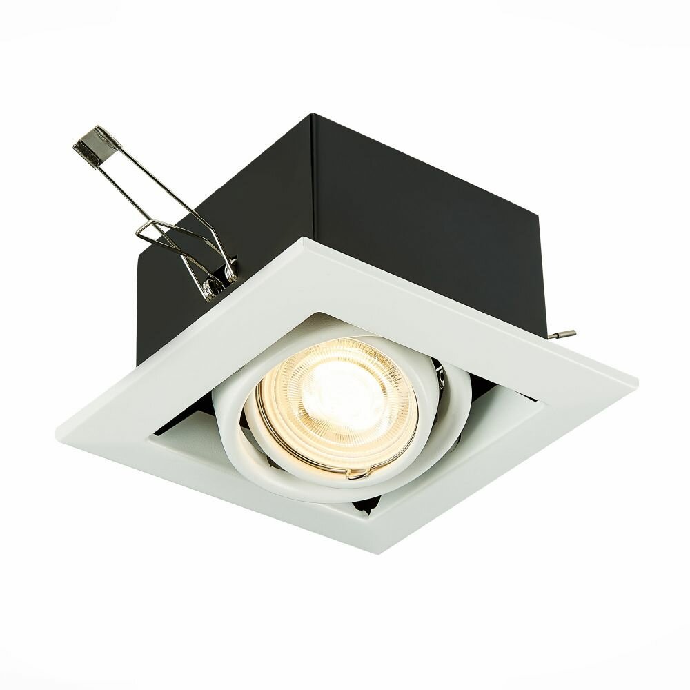ST250.558.01 ST-Luce Св-к встр. Черный, Белый GU10 1*50W IP20 L126xW126xH70 220V Без ламп.