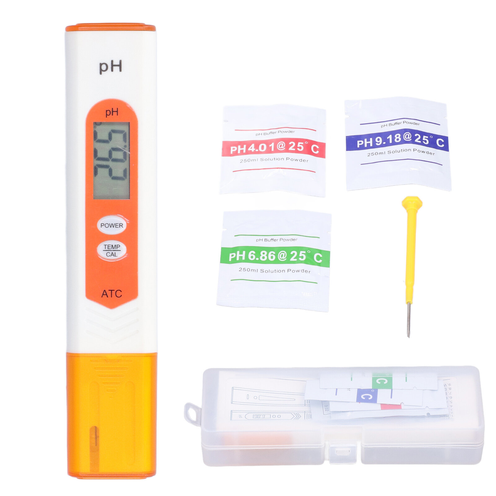 Цифровой pH-метр высокой точности, водонепроницаемый, портативный