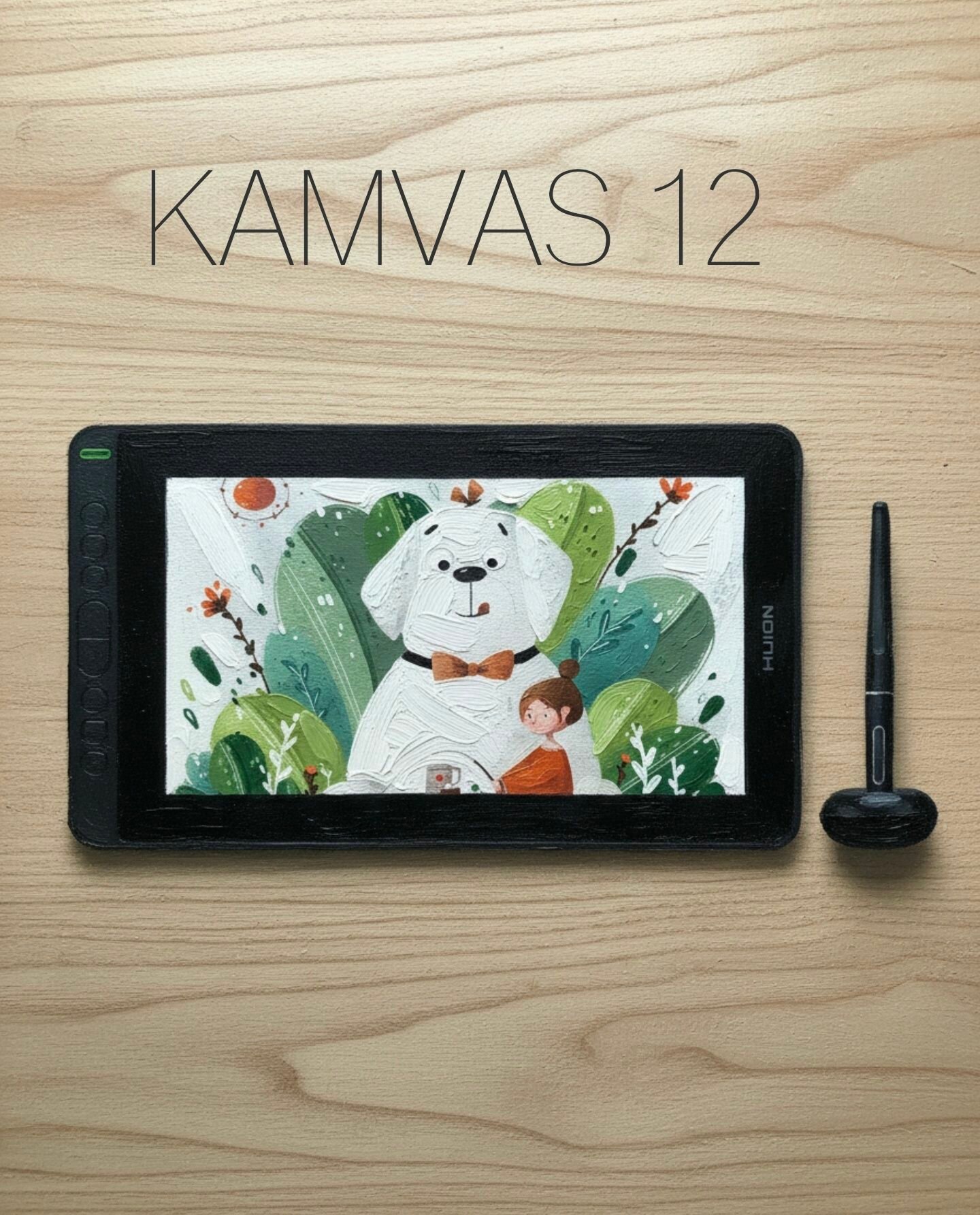 Графический планшет монитор для рисования с экраном Kamvas 12