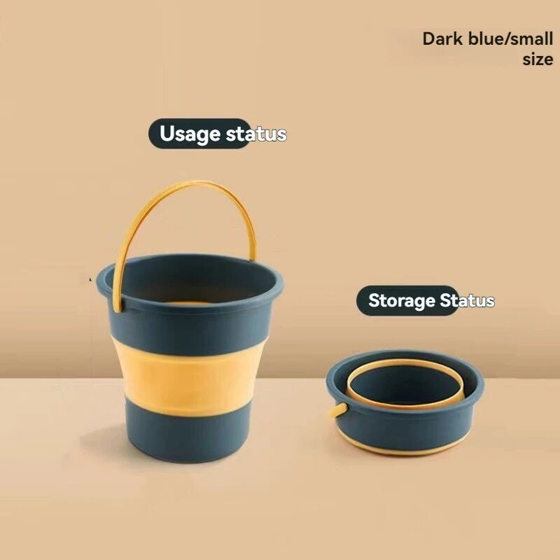 Складное ведро Dark blue/small