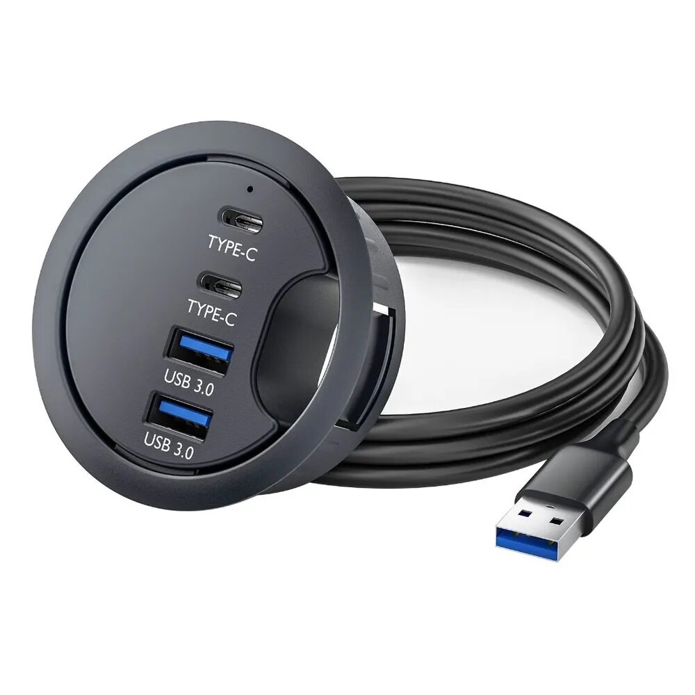 USB 3.0-концентратор, устройство чтения карт памяти, 3/4-портовый настольный разветвитель, док-станция, память для настольного ПК