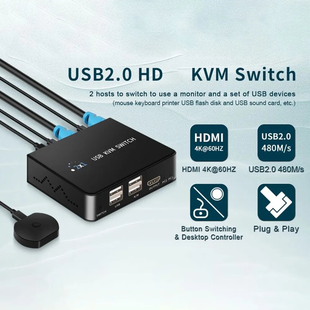 USB-переключатель KVM для HDTV — фото 1