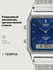 Наручные часы CASIO, серебряный