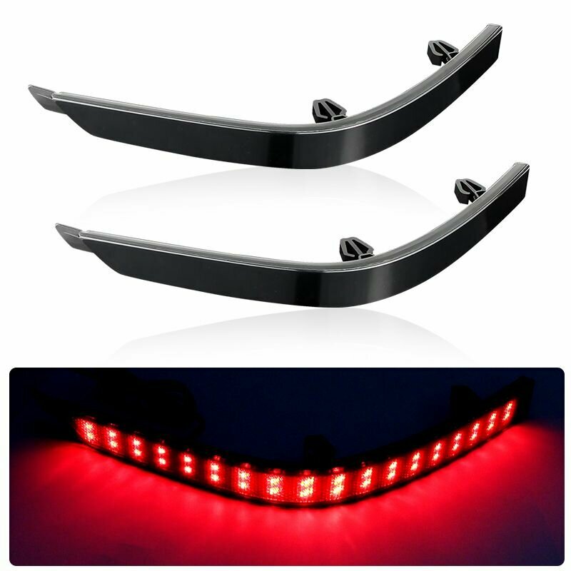 CARSEEDA Фары автомобильные, Стоп-сигнал, 2 шт, арт. 1 Пара светодиодных отражателей заднего бампера, Стоп-сигналы, Противотуманные фары заднего хода в черном корпусе для VW T6 Transporter Multivan Caravelle 2015-2019