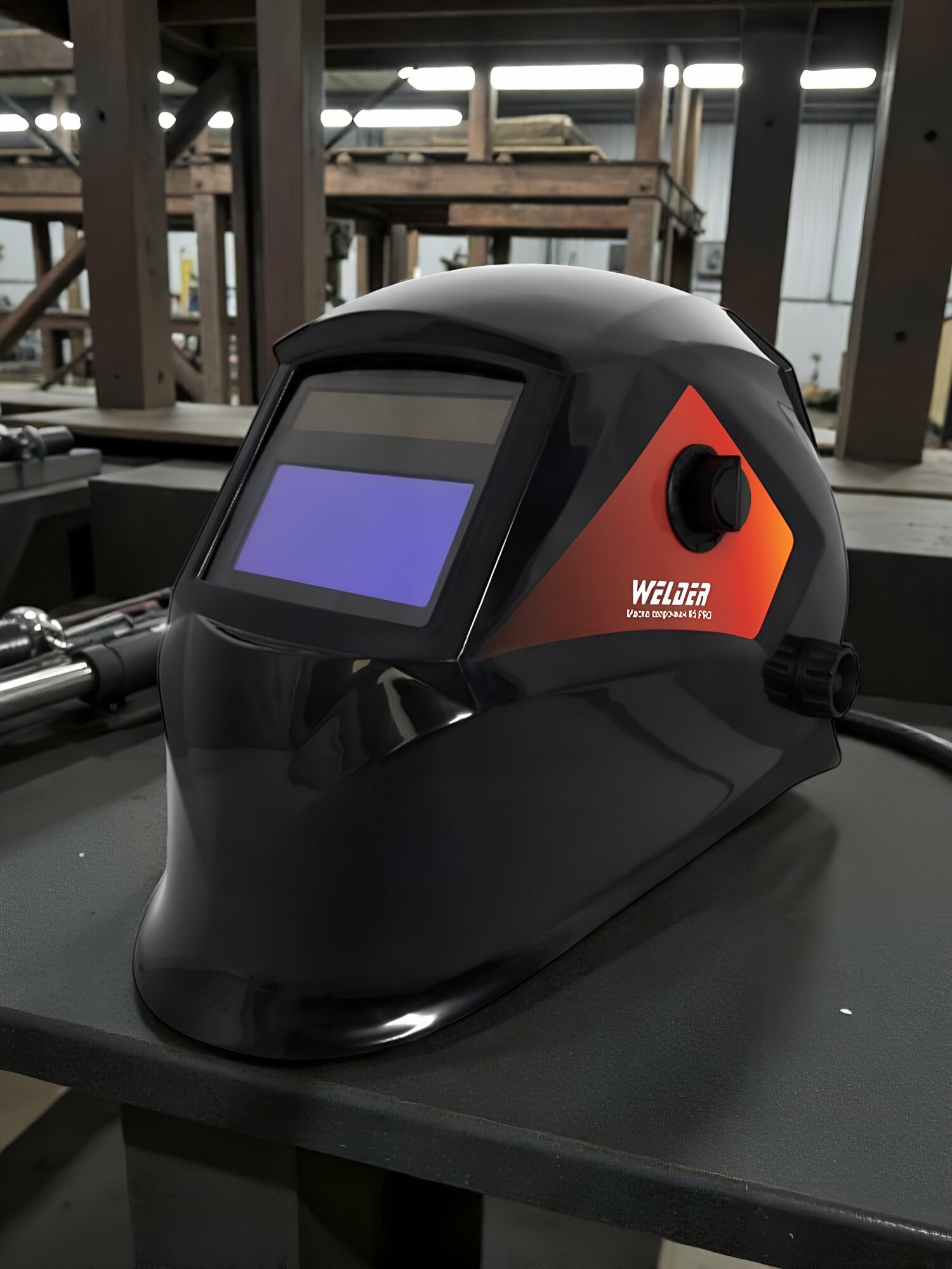Маска сварочная хамелеон, с внешней регулировкой, Welder, Pro Ф5, 9 DIN, 13 DIN, 4 DIN, WDP-Ф5-П-LE