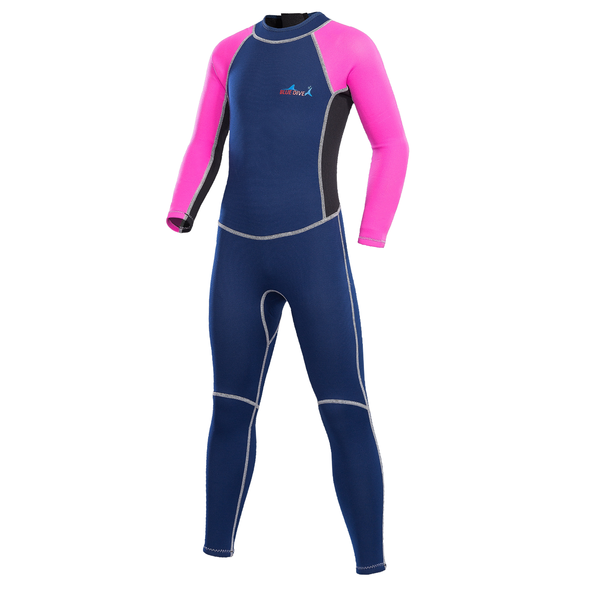 Детский водонепроницаемый купальник 2 мм толщиной для зимнего плавания, розовый, размер M (112-125 см) с длинными