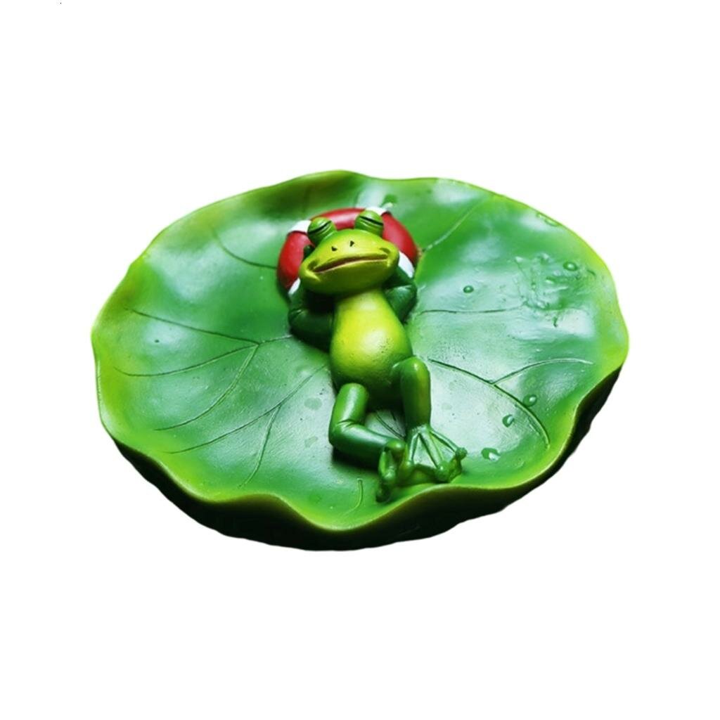 Плавающие лягушки ручной работы, Лягушка спит на лотосе