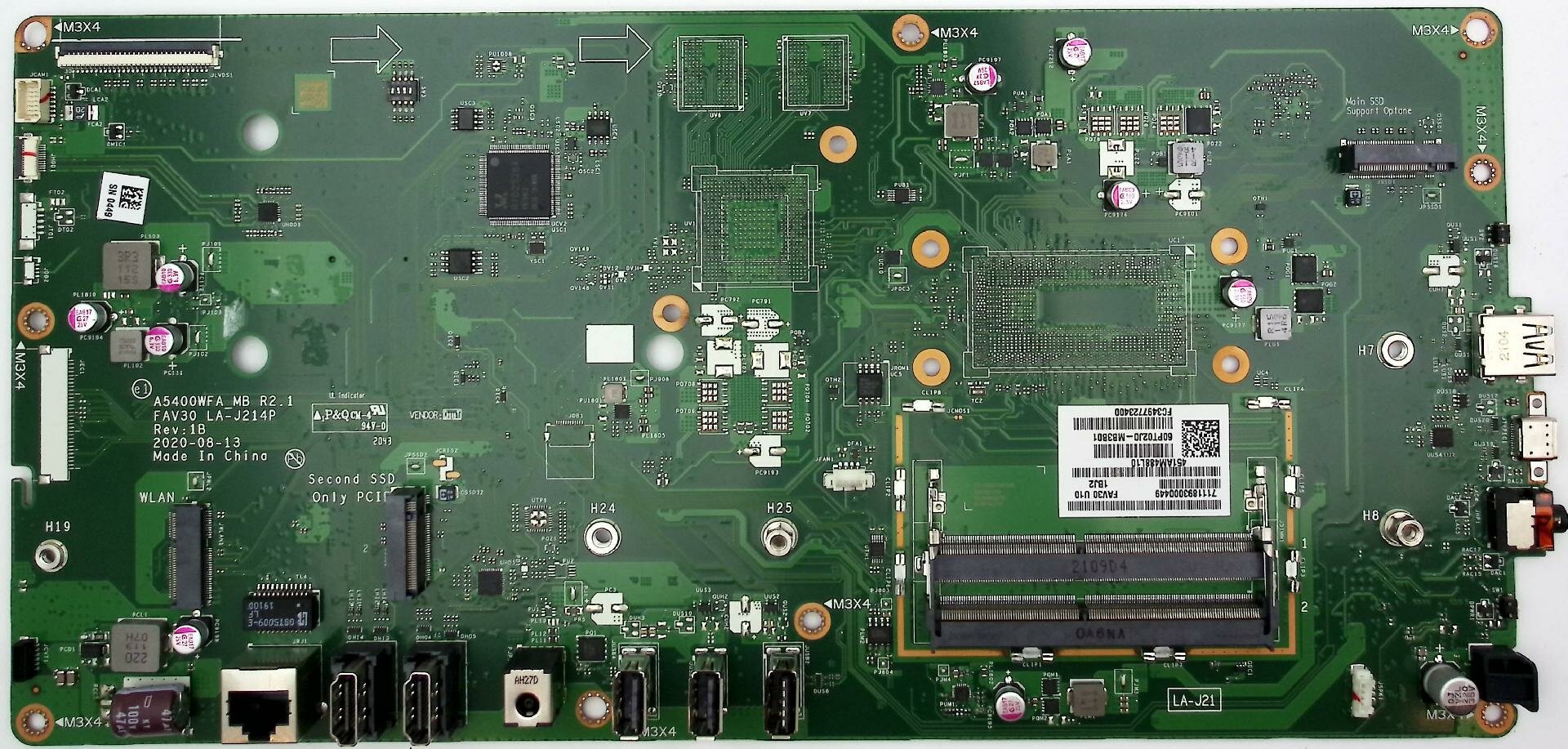 Материнская плата ASUS A5400WFA UMA донор компонентов
