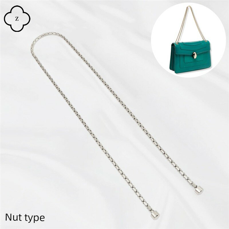 Цепочка для сумки Bvlgari Змеиный голова, аксессуар для ремешка, ивовый, 90 см, шурупный тип, высокая талия через плечо