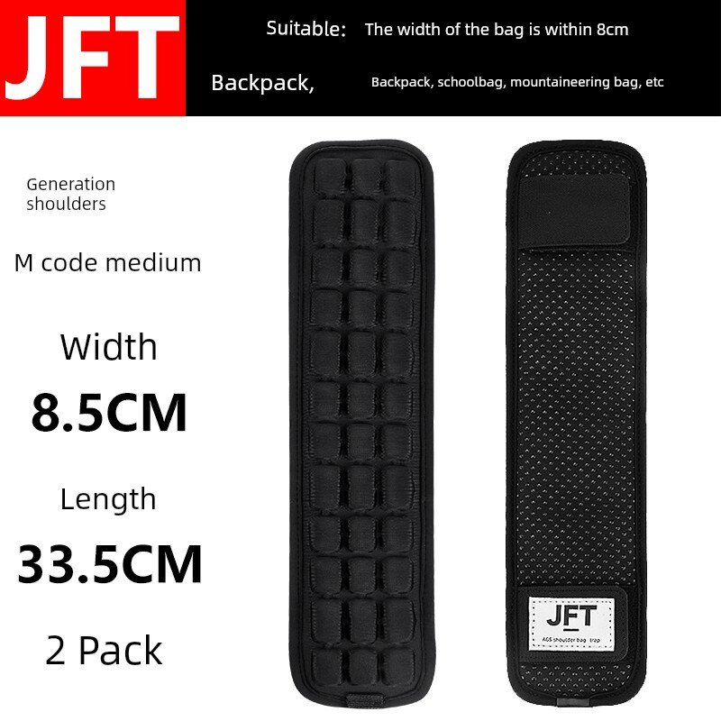 JFT Gen 1 Анти-гравитационный пояс для спины с поддержкой плеч - Двойной ремень, Черный, Средний, 2-упаковка