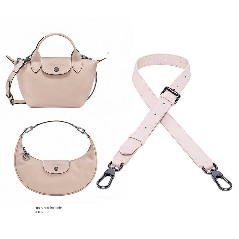 Longchamp регулируемый настоящий кожаный ремешок для сумок-хобо, цвет натуральный бежевый, идеально подходит для