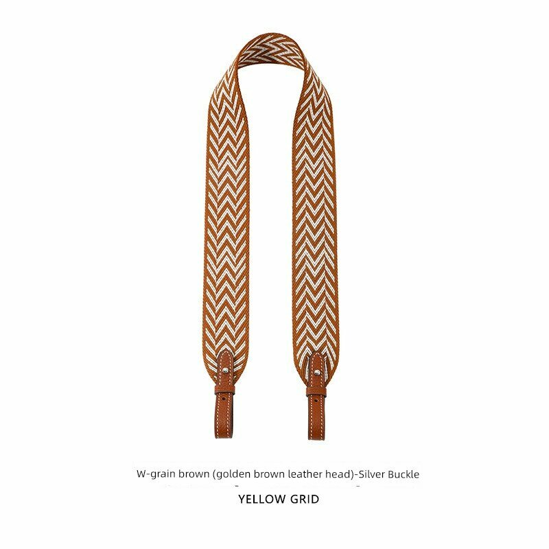 Женский холщовый ремень для Hermes Lindy 26 с узором W и светло-коричневым цветом, серебряная пряжка, 100 см