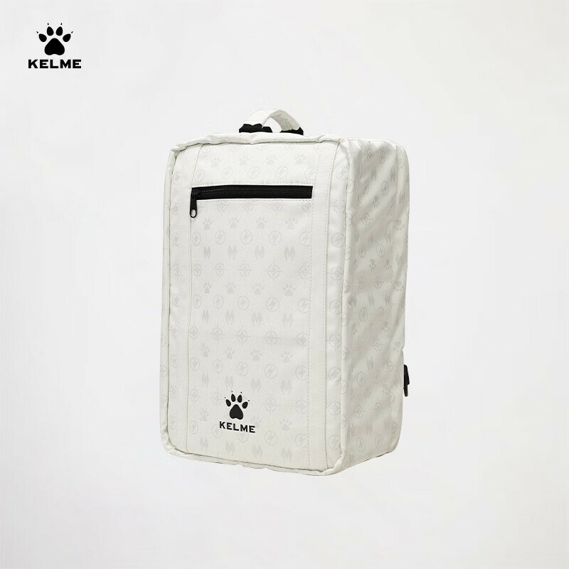 Кейс KELME для тренировок по футболу - Большой вместимости многослойный рюкзак для хранения футбольных бутс, белый