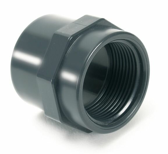 Муфта переходная ПВХ (PVC-U) клеевая с внутренней резьбой d20х1/2", PN16