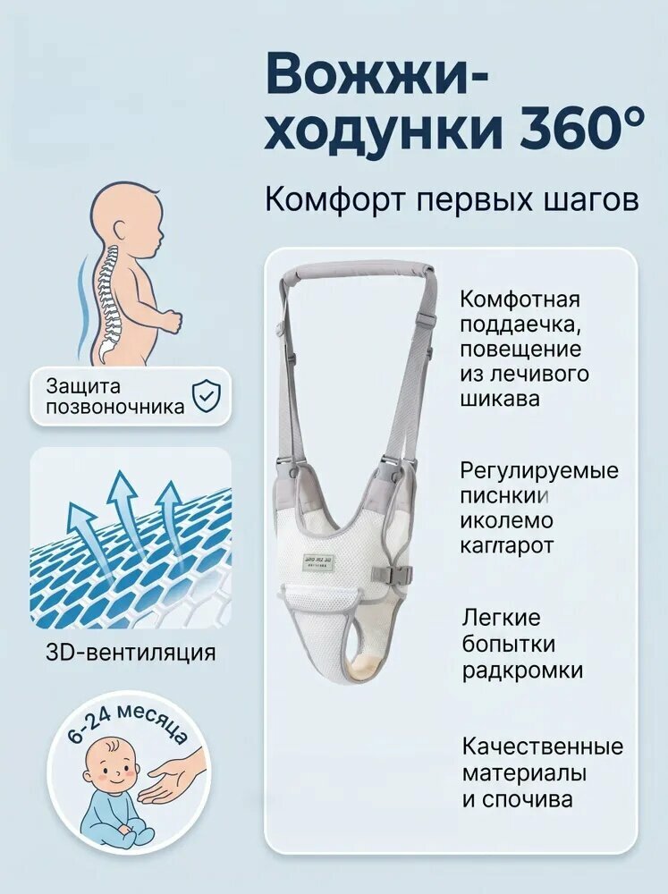 Прыгунки до 40кг серый — фото 1