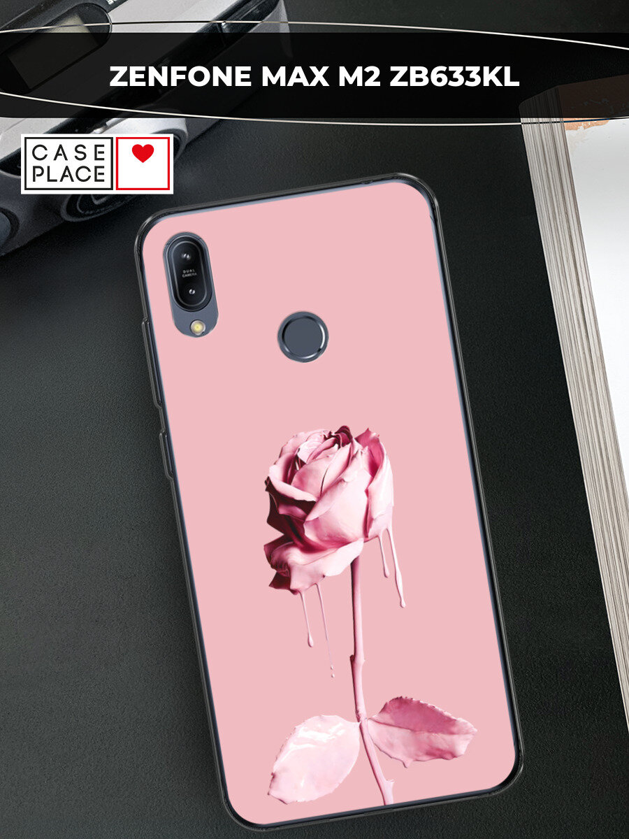 Чехол на Asus Zenfone Max M2 ZB633KL / Асус Зенфон Макс М2 ZB633KL с принтом Роза в краске