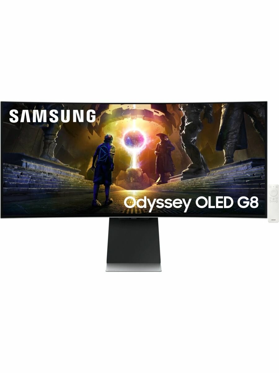 34" Монитор Samsung S34DG852SIXCI серебристый Ultra WQHD OLED