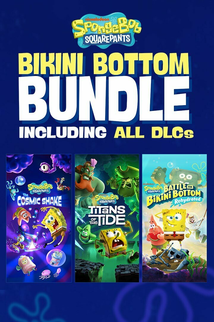 SpongeBob SquarePants: Bikini Bottom Bundle — ключ активации Xbox / Microsoft Store · Xbox One, Xbox Series X|S · цифровой ключ · любой регион