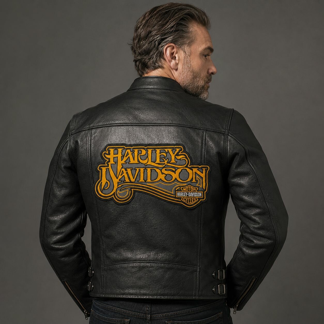 Нашивка, патч, шеврон "Harley Davidson" 250x139mm PTC849