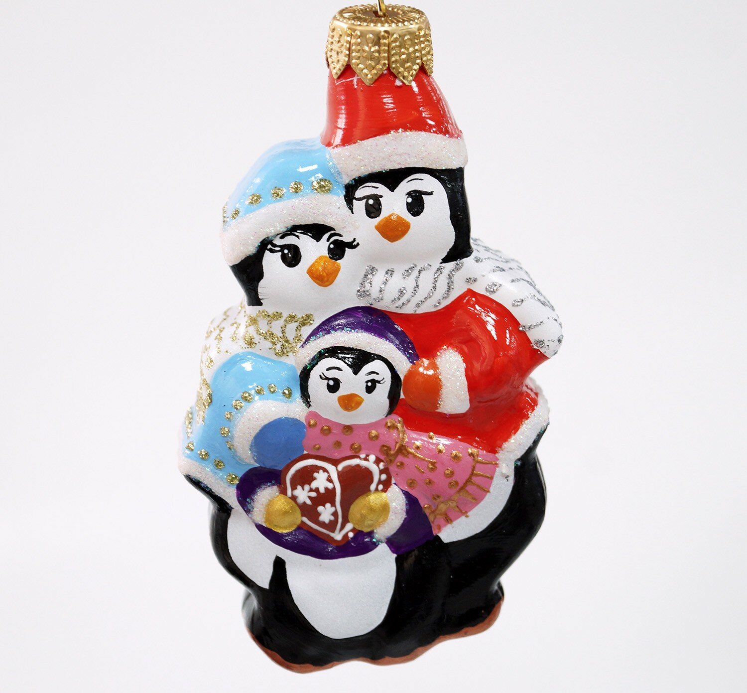 Елочная игрушка Семейка пингвинов
