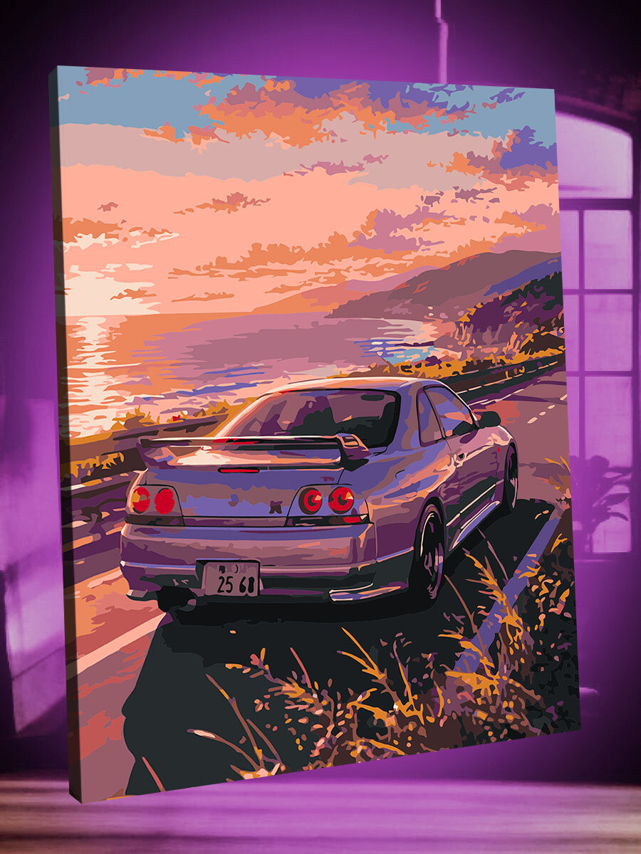 Картина по номерам Nissan Skyline GT-R R33