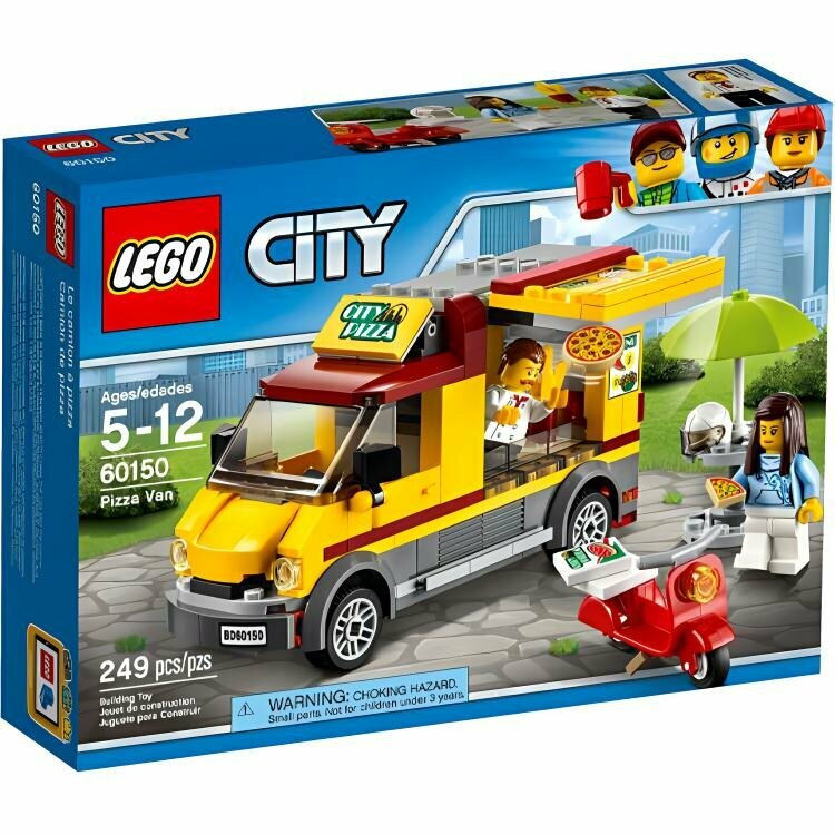 Конструктор унисекс LEGO CITY Пиццерия на колесах 60150, 249 деталей