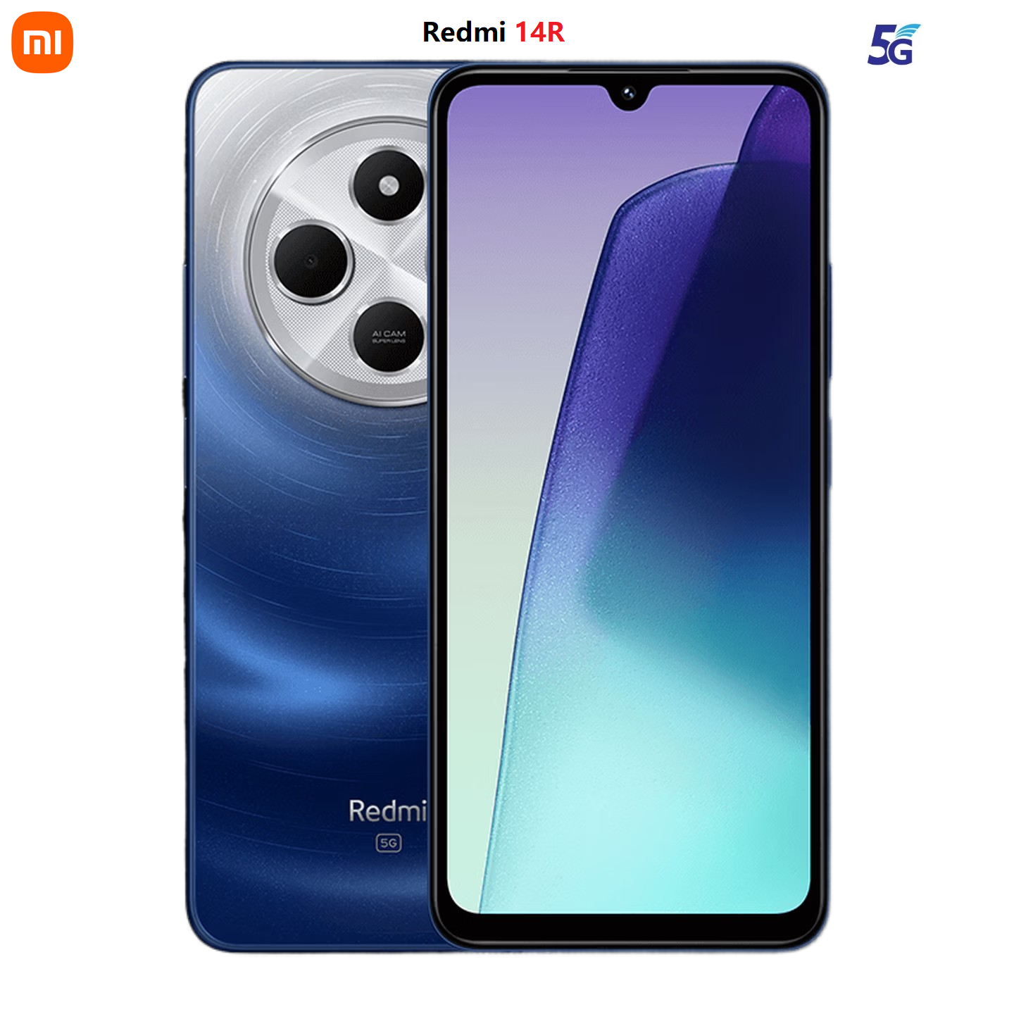 Смартфон Xiaomi Redmi 14R 5G — 6,88" LCD экран 120 Гц, батарея 5160 мА·ч, Snapdragon 4 Gen 2