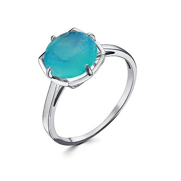 Кольцо широкое, тонкое JEWELIN, серебро, 925 проба, родирование, кристалл