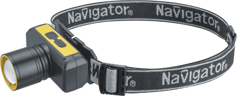 Фонарь аккумуляторный налобный 95 556 NPT-H41-ACCU 1LEDx10Вт 4реж Li-ion 1.2А. ч NAVIGATOR 95556